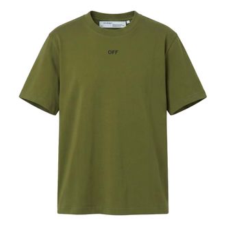 Off-white Homme, Tops, Vert, Taille: XL T-shirt &agrave; manches courtes