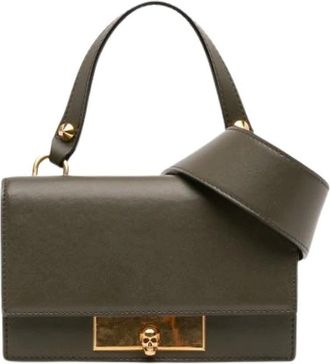 Alexander McQueen Pre-owned Skull Lock Satchel - Femme - Pre-owned - Vert - Taille: ONE Size