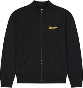 Wrangler Fermeture &eacute;clair au Niveau du Cou Maillot de surv&ecirc;tement, Noir, S Homme