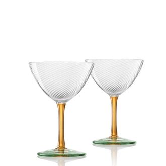 NasonMoretti Set of 2 Coupe Cocktail Glasses