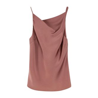 Alysi Asymmetrisches &auml;rmelloses Top - - Tops - Damen - Rosa - M