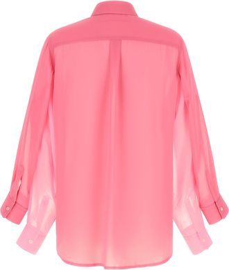Comme Des Gar&ccedil;ons Double-Sleeve Technical Chiffon Blouse - Multicolor