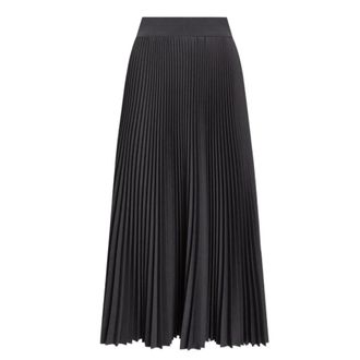 Dolce & Gabbana Ausgestellter Midi-Rock in Dunkelgrau - - Skirts - Damen - Schwarzk - S