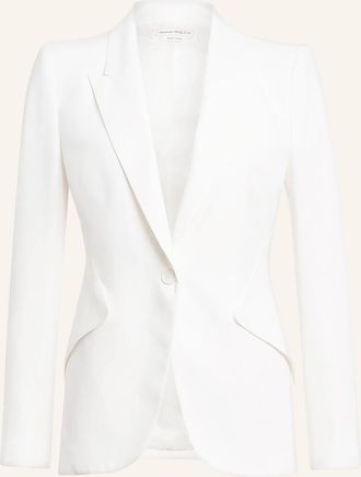 Alexander McQueen Mcqueen Blazer Peak weiss
