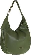 Pierre Cardin Sac &agrave; bandouli&egrave;re pour femme en cuir v&eacute;ritable Made in Italy 33 x 25,5 x 12 cm 55096, vert, Taille unique