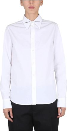 Bottega Veneta Femme, Blouses et Chemises, Blanc, Taille: 40 FR Cotton Poplin Shirt