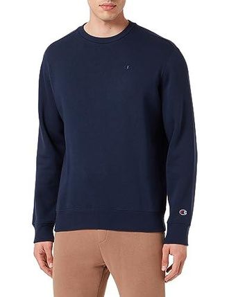 Champion Rochester 1919 Logo Heavy Poly-Fleece Crewneck Sweat, Bleu Nuit, S Homme