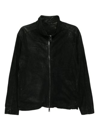 Giorgio Brato veste de moto en cuir - Noir