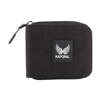 Kaporal Homme, Accessoires, Noir, Taille: ONE Size Portefeuille Zipp&eacute; en Textile