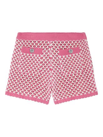 Versace short en crochet - Rose