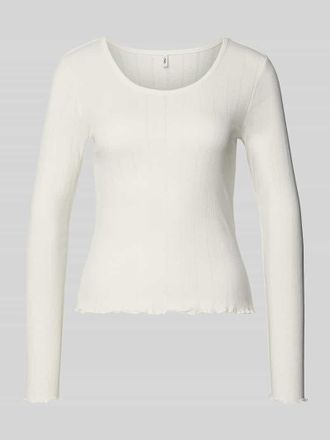 Only Slim Fit Langarmshirt aus Bio-Baumwoll-Mix Modell TENNA LIFE