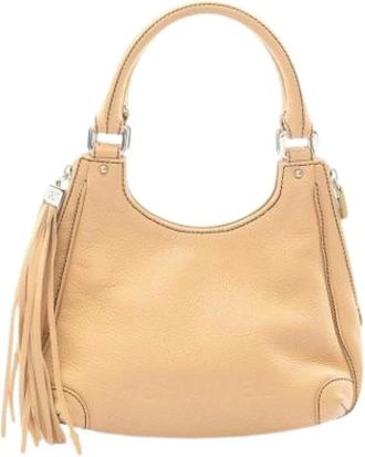 Chanel Sac &agrave; main vintage doccasion - Femme - Pre-owned - Beige - Taille: ONE Size