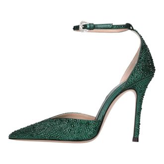 Gedebe Anitta Satin- und Strass-Slingback-Pumps - - Shoes - Damen - Gr&uuml;n - 37 EU