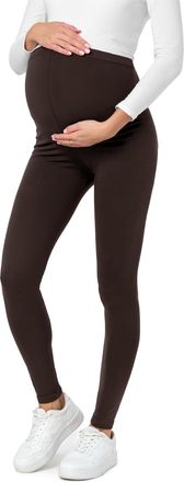 Be Mammy Lange Umstandsleggings aus Baumwolle Leggings für Schwangere Umstands Leggings Schwangerschafts Unterhosen mit Hoher Bund Weich und Elastisch BE20-230