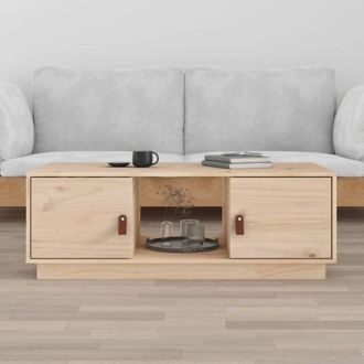 vidaXL Couchtisch 100x50x35 cm Massivholz Kiefer Vidaxl