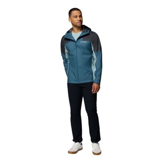 Columbia Inner Limits III Jacke, wasserfest f&uuml;r Herren, mit Kapuze (Blau)