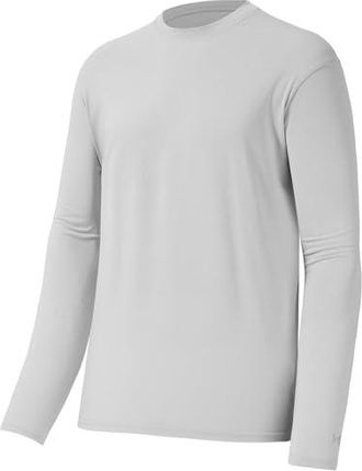 Bassdash Chemise de pêche à Manches Longues en mélange de Coton Ultra Doux UPF 50+ pour Homme Protection Solaire UV T-Shirt de Performance décontracté
