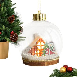 Generic Weihnachtskugeln Verzierungen | LED Beleuchtete Kugeln Dekoration - Dekorative Ornamente - f&uuml;r Innen Outdoor Urlaub Winterparty Weihnachtsbaum