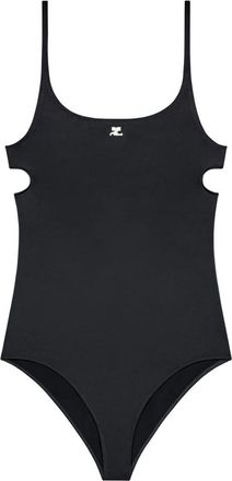 Courr&egrave;ges Femme, Maillots de bain, Noir, Taille: 38 FR Cut-Out One-Piece