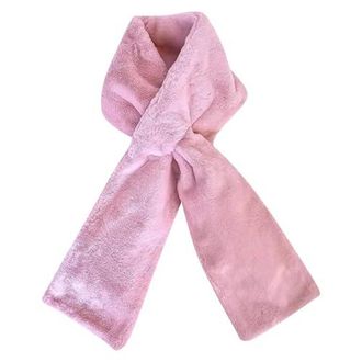 Generic Écharpe à enfiler, écharpe en fausse fourrure douce avec poche zippée dissimulée, accessoire dhiver chaud, couleurs unies et design en peluche, tour d