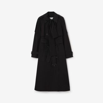 Burberry Trench long Trerose en toile, Size: 04