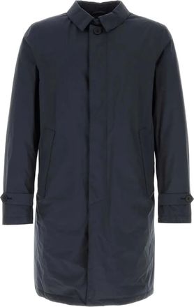 Herno trench à simple boutonnage - Bleu