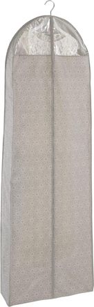 WENKO Kleidersack Mod. Balance für die staubfreie Aufbewahrung von Kleidung mit Reißverschluss und Sichtfenster Maße 180x60 cm Farbe Taupe