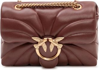 Pinko Pinko, Femme, Sacs, Brun, Taille: ONE Size Love Puff Mini Shoulder Bag