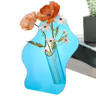 Generico Vasenrahmen aus Acryl, Tischdekoration aus Acryl, Blumenvase f&uuml;r Zuhause, f&uuml;r Wohnzimmer, Schlafzimmer, Badezimmer, Arbeitszimmer, Esszimmer, B&uuml;cherre