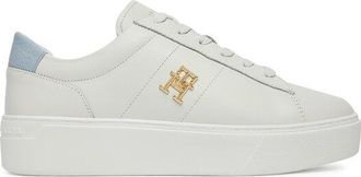Tommy Hilfiger Sneakers Platform Court Sneaker FW0FW08464 Wei&szlig;