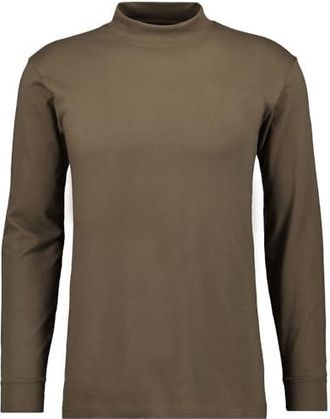 Ragman T-shirt à col montant à manches longues pour homme, Mokka-835, XXL