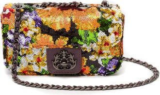 Isla Mini Anne Schultertasche mit Pailletten - Gelb