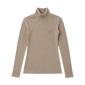 Max Mara Saluto Col Roul&eacute; - Femme - Pulls - Beige - Taille: 38 FR