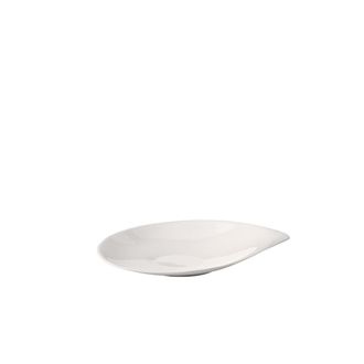 Villeroy & Boch Villeroy und Boch Flow Untertasse, 21 x 18 cm, Premium Porzellan, Weiß