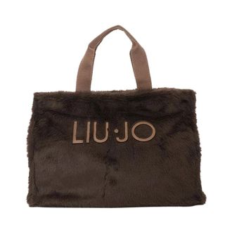 Liu Jo Sac cabas L Tote en fausse fourrure - Femme - Sacs - Brun - Taille: ONE Size