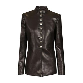 Khaite Leather Vestes - Femme - Vestes - Noir - Taille: 36 FR