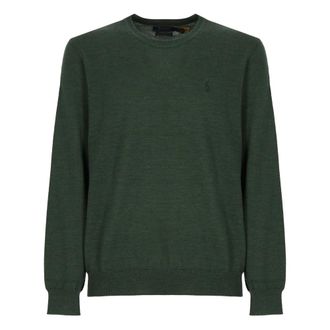 Ralph Lauren Merino-Wollpullover - - Knitwear - Herren - Gr&uuml;n - L