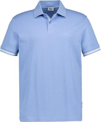 Joop Herren Polo-Shirt blau Baumwoll-Stretch