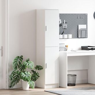 vidaXL B&uuml;fett-Schrank Wei&szlig; Holzwerkstoff Moderat B&uuml;fett-Schrank vidaXL916405
