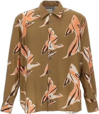 Paul Smith Homme, Chemises, Multicolore, Taille: S Fish Print Shirt