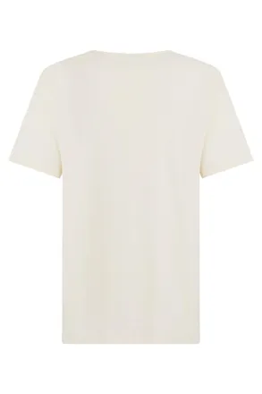 Christophe Lemaire Cotton Rib Jersey T-Shirt - Beige