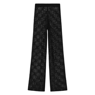 &Aacute;eron Femme, Pantalons, Noir, Taille: 38 FR Wide Pantalons