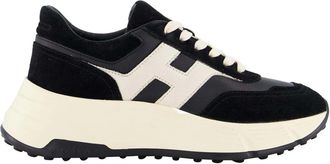 Hogan Low-Top Sneaker - Dames H669 Sneaker Zwart/Wit - Gr. 37 (EU) - in Schwarz - für Damen