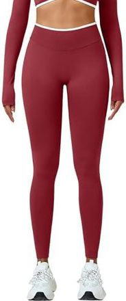 Generic Les pantalons de yoga avec une taille douce et contrast&eacute;e sont parfaits comme couche de base pour lentra&icirc;nement hivernal, le bodyforming et le fitness