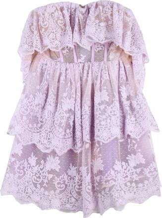 Elisabetta Franchi Femme, Robes, Violet, Taille: 40 FR Mini Robe