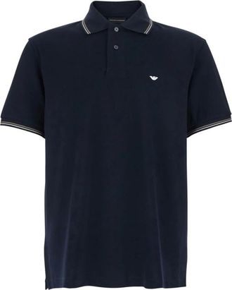 Emporio Armani Homme, Tops, Bleu, Taille: 3XL Polo Classique