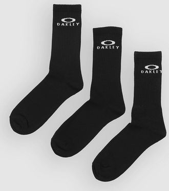 Oakley Ellipse Logo 3 Pack Socken blackout