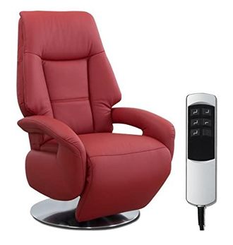 Cavadore Edinburgh Canapé en Cuir Rouge foncé Taille M