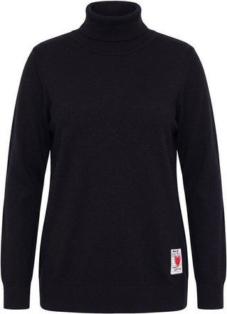 Miamoda Strickpullover Rollkragen-Pullover Straight Fit Langarm