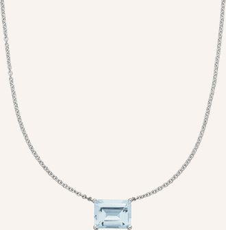 VEYNOU Veynou Halskette Sora Aus 14 Karat Weißgold Und 2.00ct. Lab-Grown Aquamarin silber